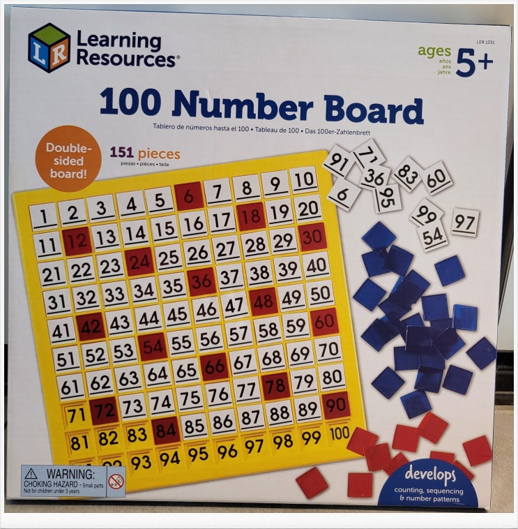 220722 - EDU 1331 1-100 수배열판 Hundreds Number Board : 네이버 블로그