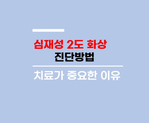 심재성 2도화상의 진단방법 심재성 2도화상 치료가 중요한 이유 네이버 블로그