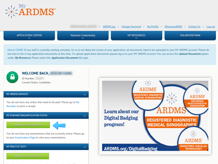 [ARDMS] ARDMS에서 SPI 접수 및 결제하기 : 네이버 블로그