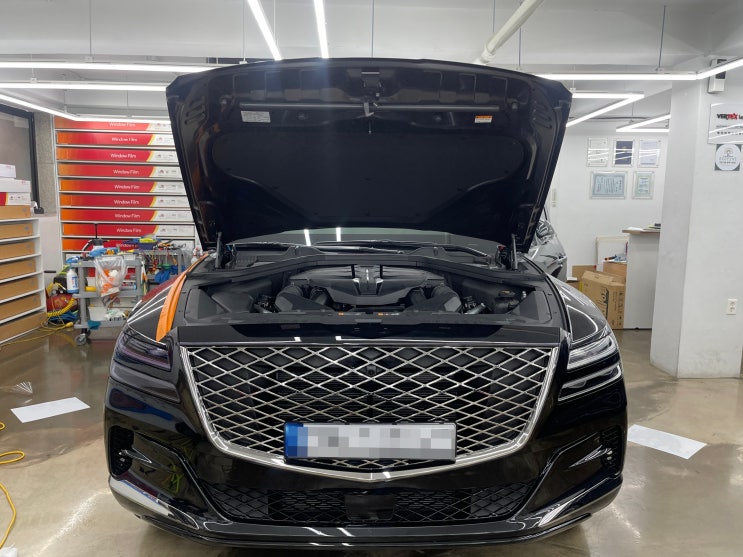 제네시스 GV80 본넷 + 생활보호 PPF 마포구 제이튠 시공 : 네이버 블로그