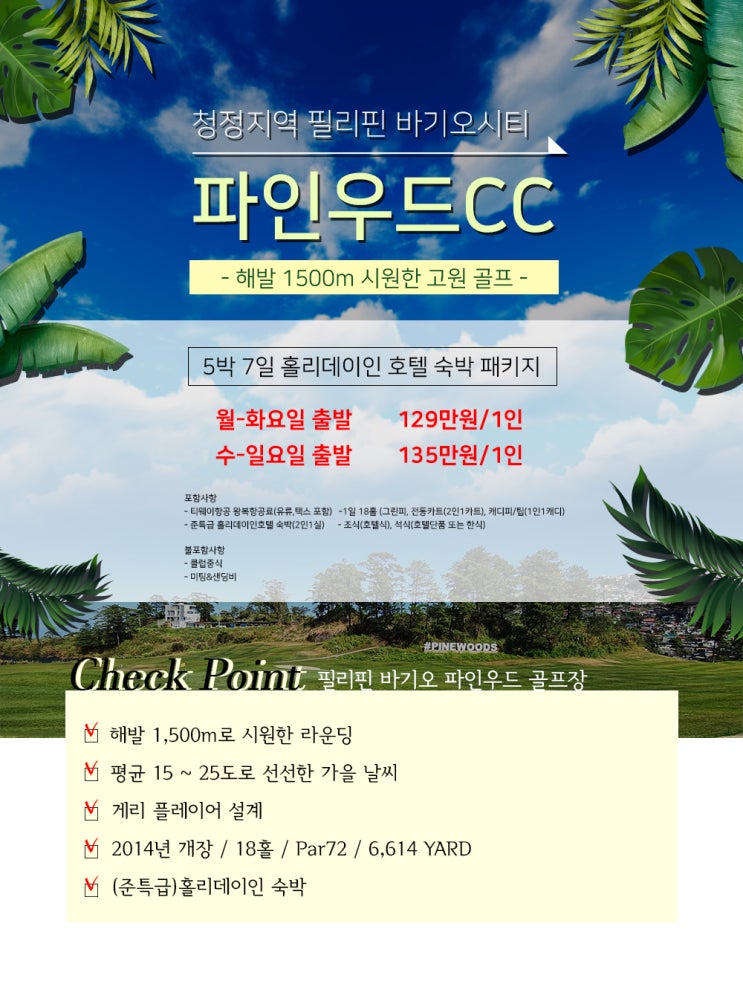 바기오시티 필리핀 청정지역 바기오 파인우드cc 5박 7일 네이버 블로그