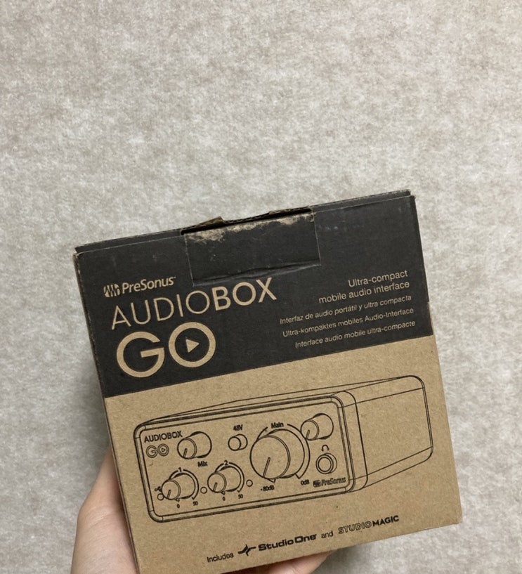 오디오인터페이스 Audiobox GO를 사용해보았습니다~ : 네이버 블로그