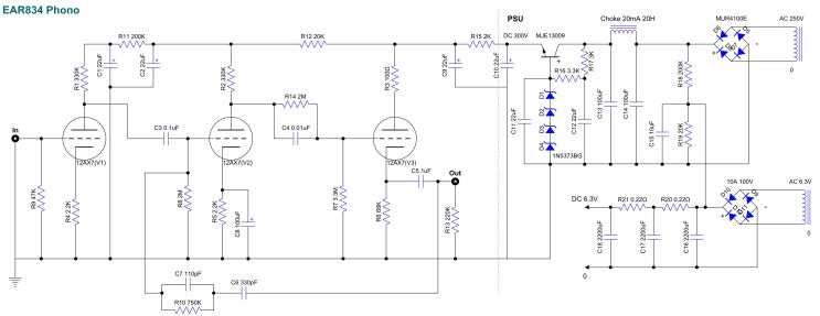 EAR834 포노앰프 튜닝 : 네이버 블로그
