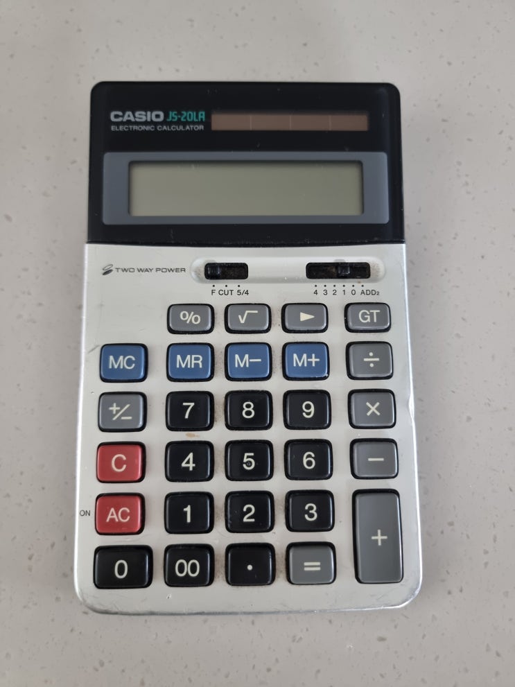 카시오 계산기 JS-20LA - 심폐소생 배터리교체 : 네이버 블로그