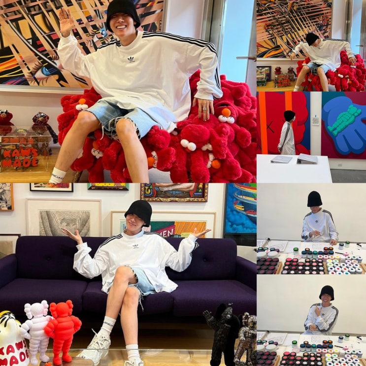 [방탄소년단 BTS] 220802 KAWS 인스타에 나타난 제이홉🧸🧸(뉴욕까지 날라갔구나!!) : 네이버 블로그