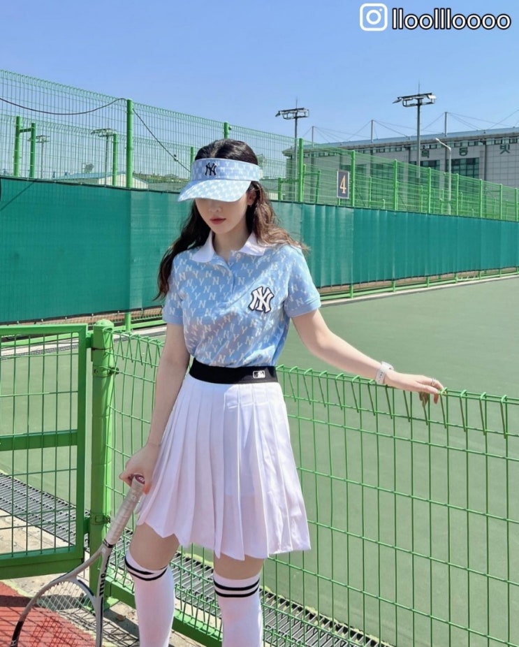 트렌디한 애슬레저룩 여성카라티셔츠 Mlb 여자반팔티 원픽 네이버 블로그