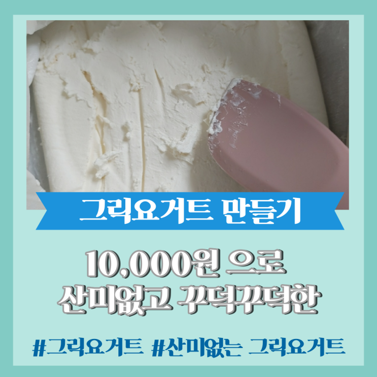 꿀팁 만 원으로 산미 없고 꾸덕꾸덕한 그릭요거트 만들기 약 900g 네이버 블로그