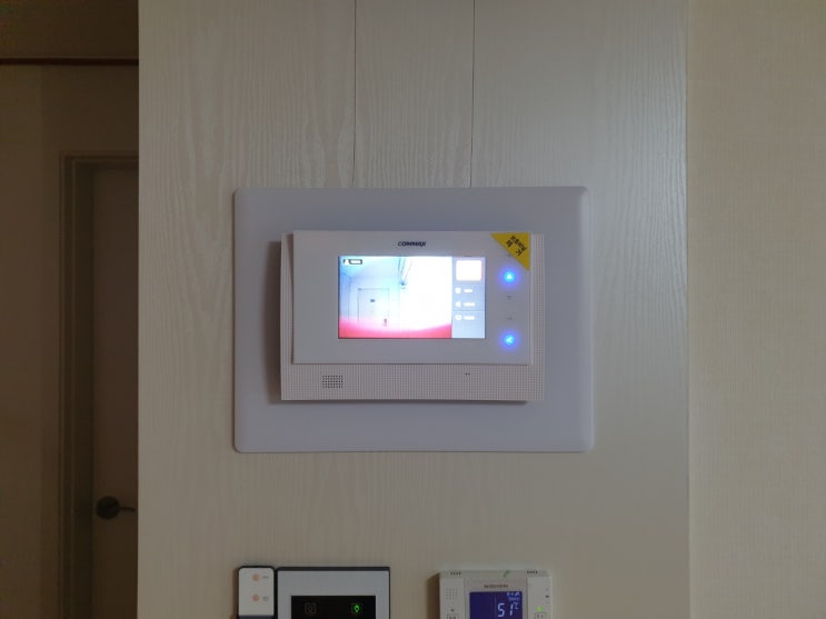 코맥스인터폰// 강서구 등촌현대아이파크아파트 CAV-705UW 설치입니다 : 네이버 블로그