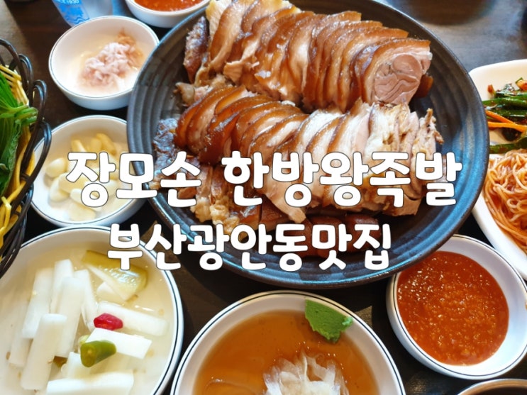 부산 수영구 광안동 족발 맛집 장모손 한방왕족발 네이버 블로그