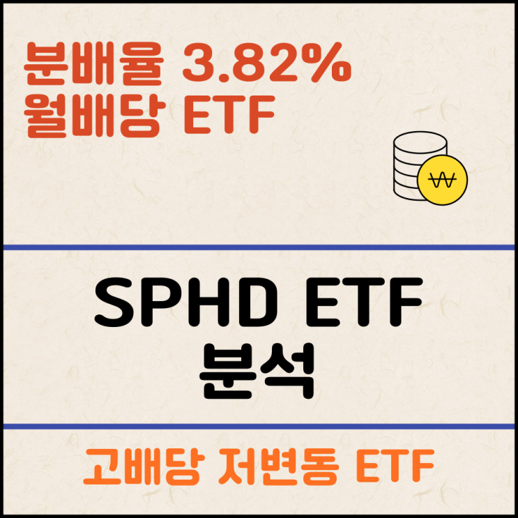 고배당 저변동 ETF, SPHD 분석 : 네이버 블로그