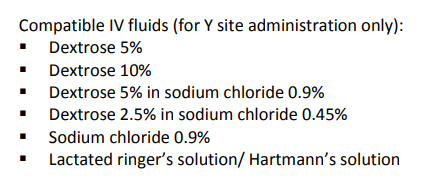 ICU common drug Y site compatibility (3way 같이 투약 가능한 약물들 ...