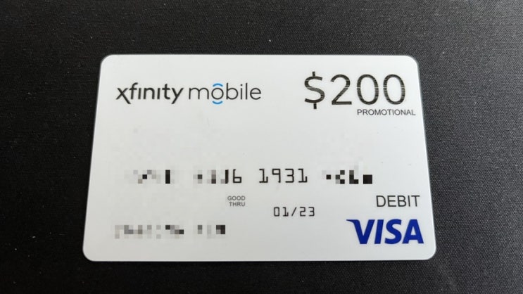 미국 민트모바일 에서 Xfinity 번호이동 BYOD 후기 - $200 기프트카드 혜택. 캘리포니아 : 네이버 블로그