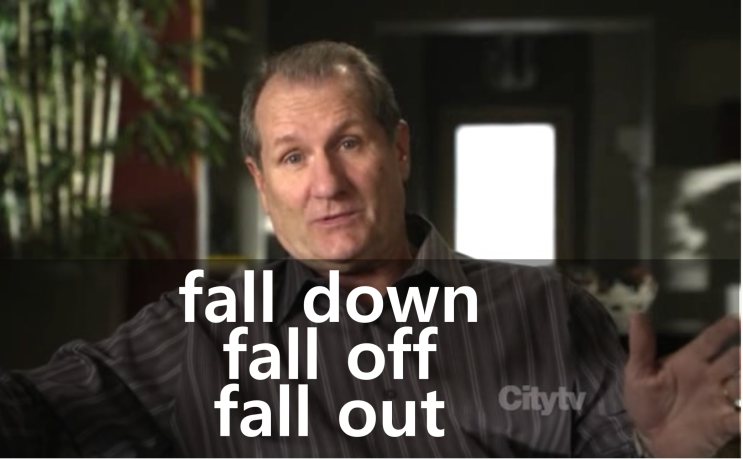 fall down / off / out 뜻, 예문 : 네이버 블로그