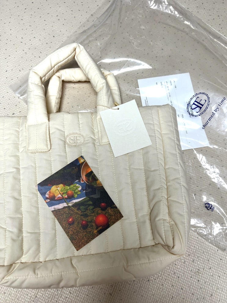 시엔느 패딩백 Sienne Padding Bag / cream :: 아이패드 가방으로 추천 : 네이버 블로그