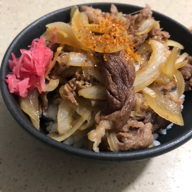 한그릇요리 레시피 일본식 덮밥 레시피 세상 든든한 한끼 만들기 쉬운데 맛도있는 규동 만들기 네이버 블로그