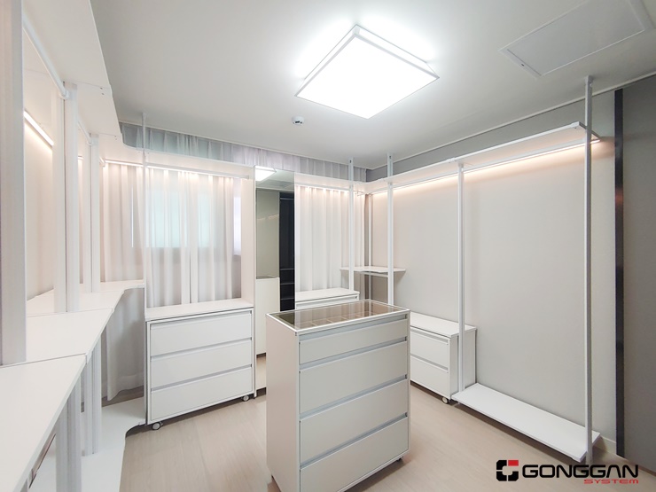 경산시 평산동 샤갈의마을 벨르 Led조명 화이트 시스템행거 드레스룸 네이버 블로그