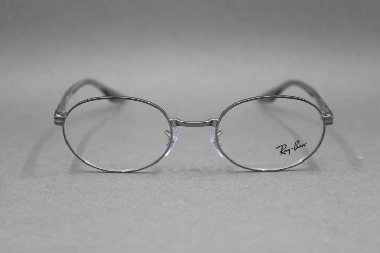 레이벤 안경테 Ray-Ban RB6481V 3123 그레이 실버 칼라 타원형 오발형 디자인 안경 의정부 민락동 고산동 미라움 ...