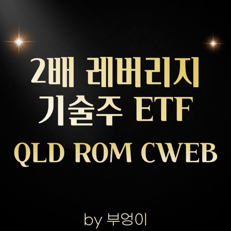 미국 상장 기술주 2x 레버리지 ETF - QLD, ROM, CWEB : 네이버 블로그