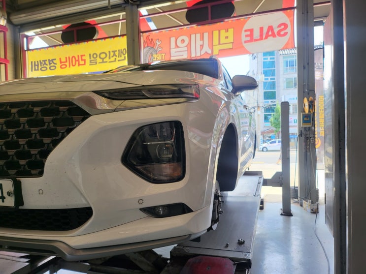 진주타이어 고객리뷰1위 진주타이어스토어and모터스 싼타페tm 한국타이어 Rh17교환 엔진오일 합성유 교환 네이버 블로그