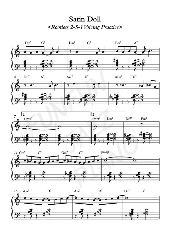 재즈 컴핑(Jazz Comping) 연습곡 추천 | 피아노 양손 악보 무료 첨부 : 네이버 블로그