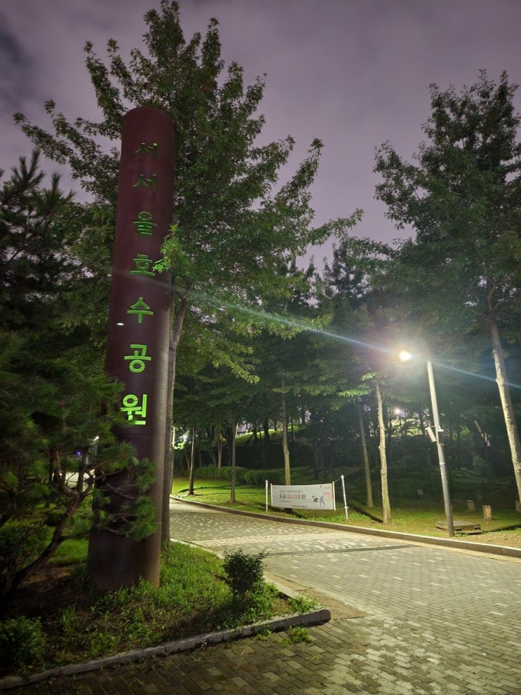 서울 양천구 밤 산책하기 좋은 서서울호수공원 주차정보 야경 사진 야간 드라이브 심야 데이트 네이버 블로그