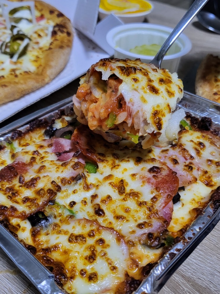 전주 (전북대) 피자 맛집 파파존스 _ 스파이시 치킨렌치 : 네이버 블로그