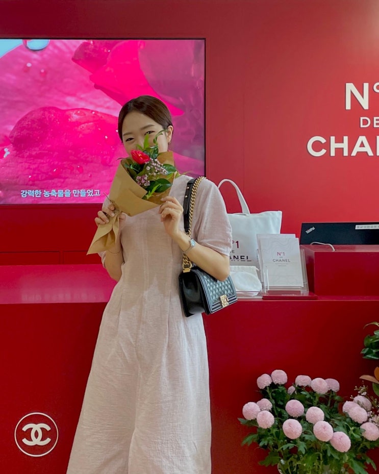 샤넬 팝업스토어 N°1 DE CHANEL GARDEN 방문후기, 레드 까멜리아 세럼 안티에이징 추천템 : 네이버 블로그