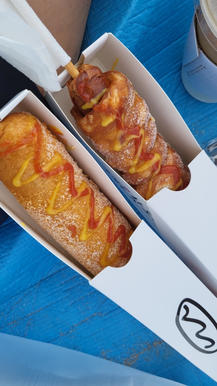 송정해수욕장에서 물놀이하다 먹으면 꿀맛😊 송정동 핫도그 네이버 블로그