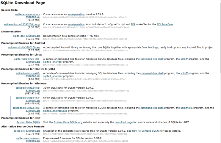 [SQLite 공부하기] SQLite 설치하고 DB 만들기 : 네이버 블로그