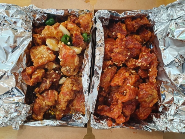 인천시 간석동 : 빵택이닭강정 - 마늘간장닭강정, 순살닭강정 : 네이버 블로그