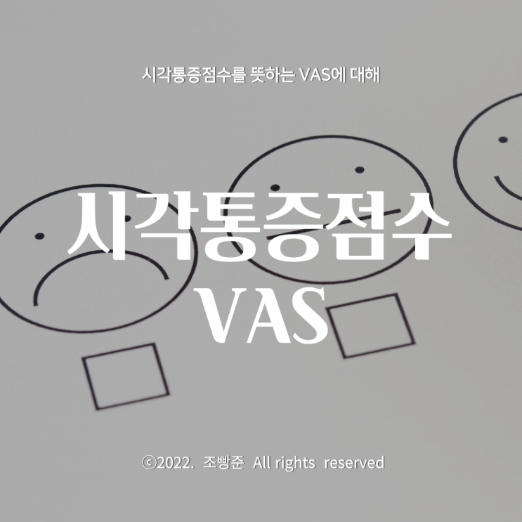 시각통증점수를 뜻하는 VAS(Visual Analogue Scale Score) : 네이버 블로그