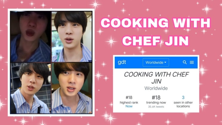 BTS 방탄소년단 진 | COOKING WITH CHEF JIN - Trending Worldwide : 네이버 블로그