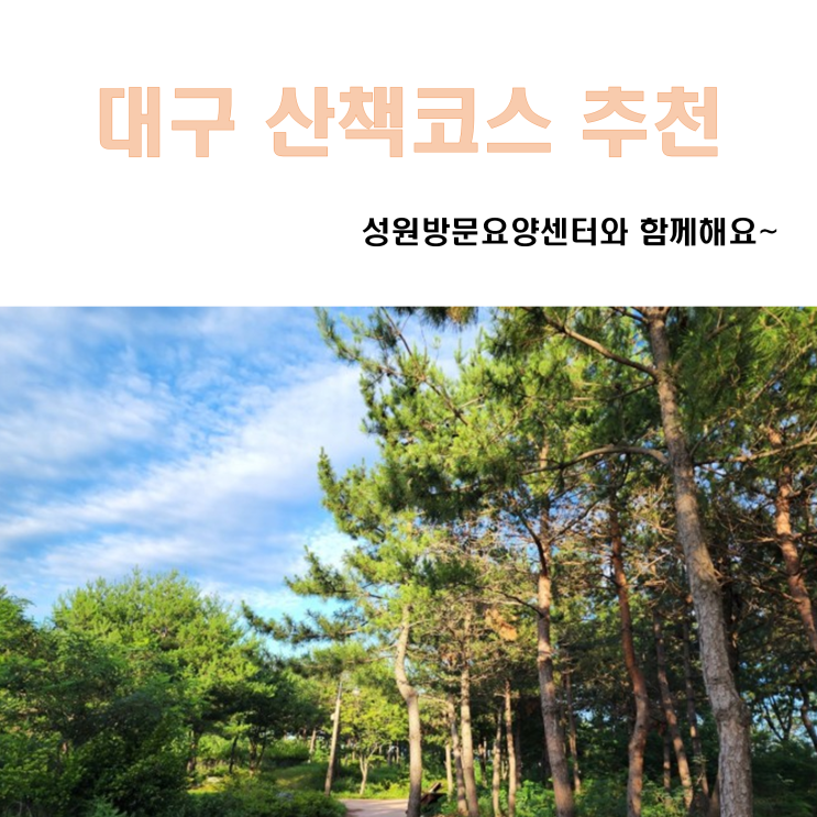대구방문요양센터 사랑과 감사의 4월 대구산책코스 추천 대구동구방문요양 부모님과산책 동구재가노인 대구산책코스추천 대구