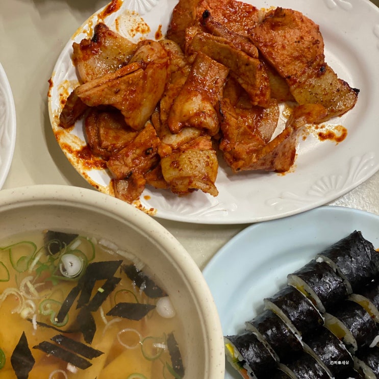 전주 진미집 본점 연탄불고기와 김밥을 싸먹는 노포 술집 네이버 블로그
