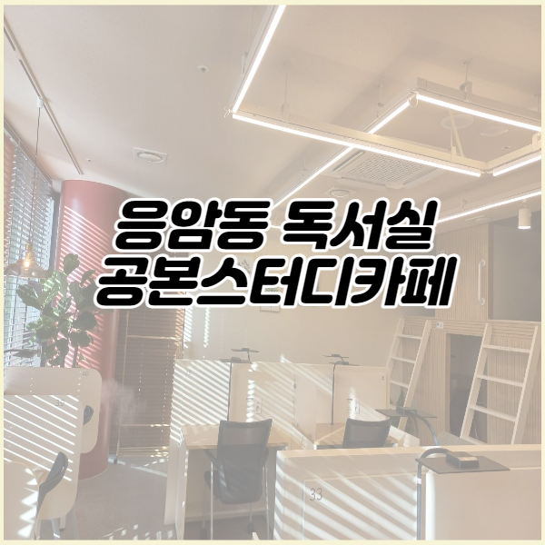 응암동독서실 추천 공본스터디카페 쾌적한 환경 집중력 향상 네이버 블로그