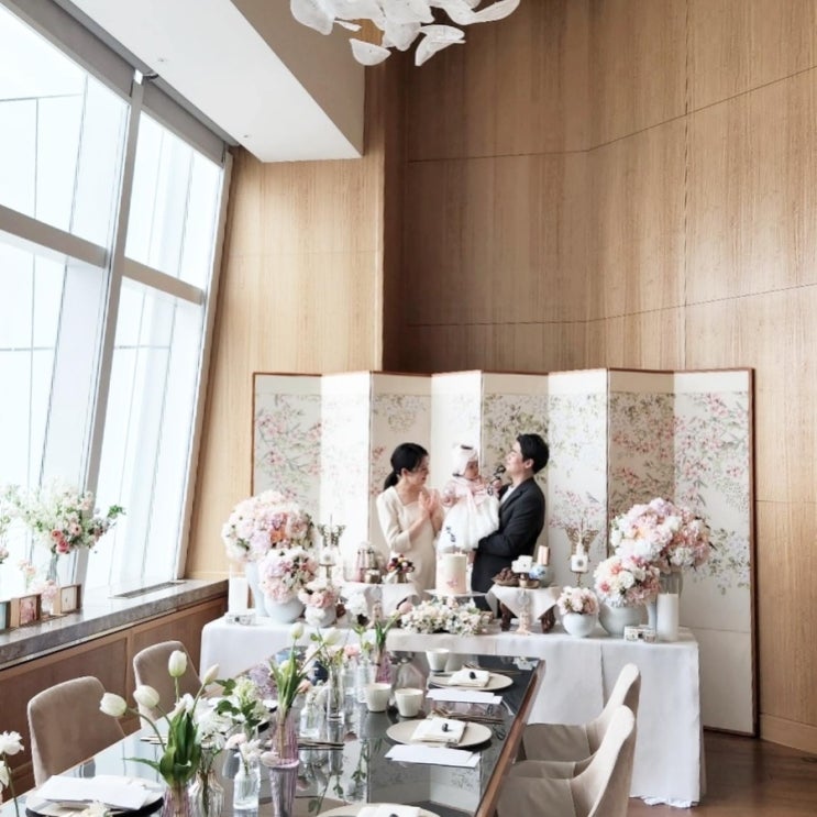 소규모 직계가족 돌잔치 / 시그니엘 비채나 (올리빙데코 돌상, 202cake 돌케익) : 네이버 블로그