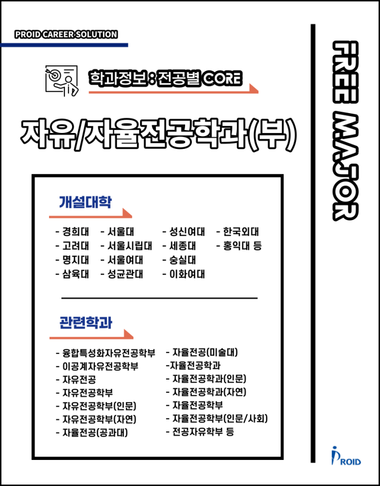 자유 자율전공학과 부 진로and학과and전공을 아직 결정 선택 하지 못했다면 학종 생기부 세특 관리 방법 선택과목 및 진로활동