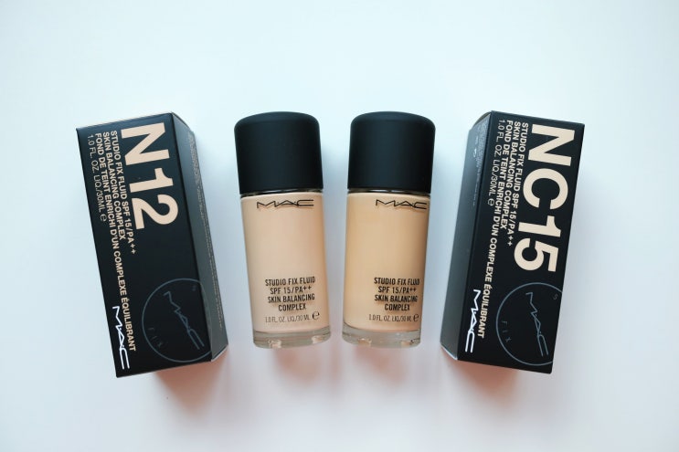 MAC 맥 스튜디오 픽스 밸런스 파운데이션 N12, NC15 사용후기 : 네이버 블로그