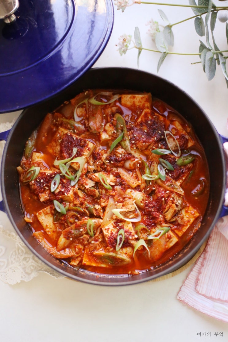 백종원 두부조림 양념장 참치두부조림 만들기 캔참치 요리 간단한 두부요리 반찬 네이버 블로그