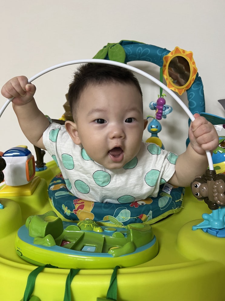 Olive 7개월 육아일기 30주차 성장기록 첫 미용실 티딩러스크 아보카도 간식 잘 웃는 아기 네이버 블로그