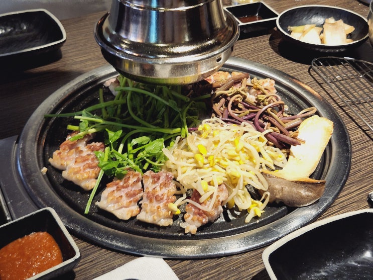구로디지털단지역 맛집 육풍 육즙 터지는 삼겹살과 미나리 꿀조합 네이버 블로그