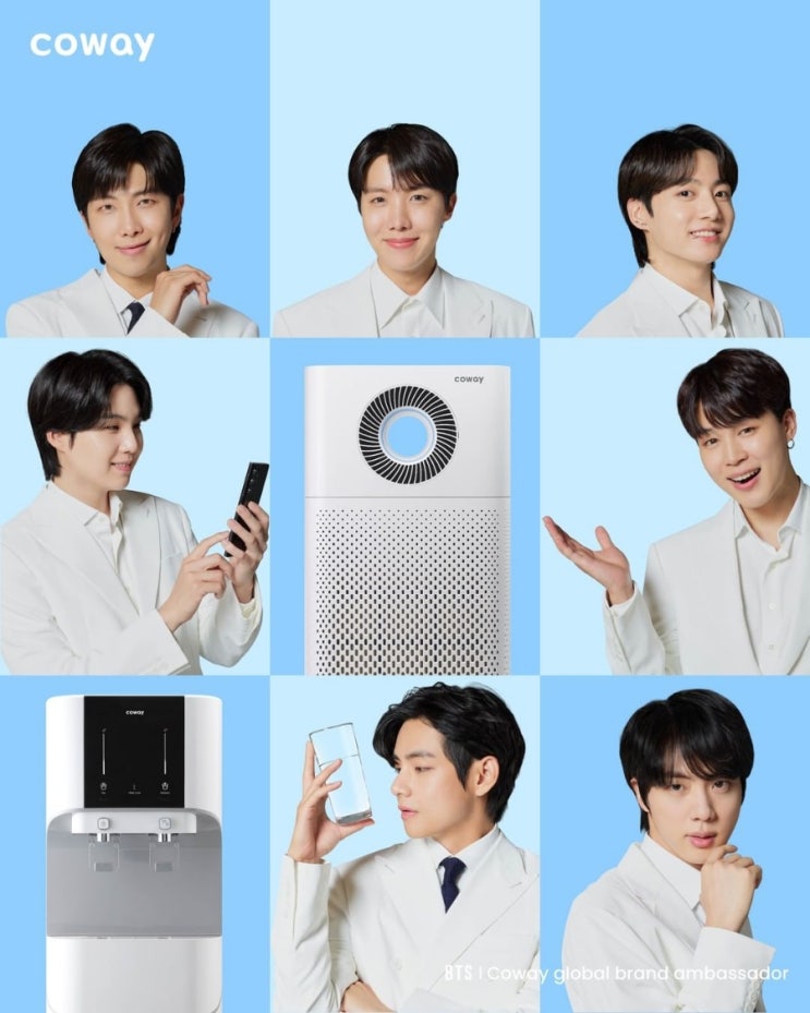 [BTS 방탄소년단] Coway xBTS | 아이콘 얼음 정수기 2 NEW TVCF 화보 & 유닛 광고 모음zip : 네이버 블로그