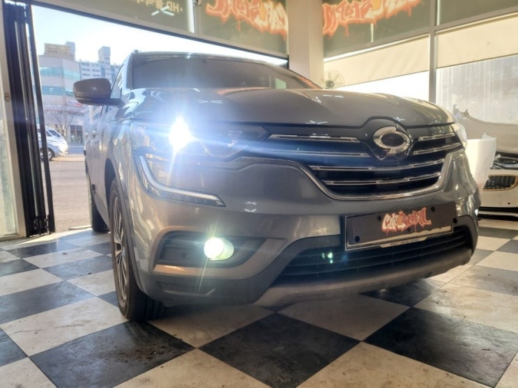 QM6 전조등 라이트LED + 순정 안개등LED 합법 인증 광주 장착점~! : 네이버 블로그