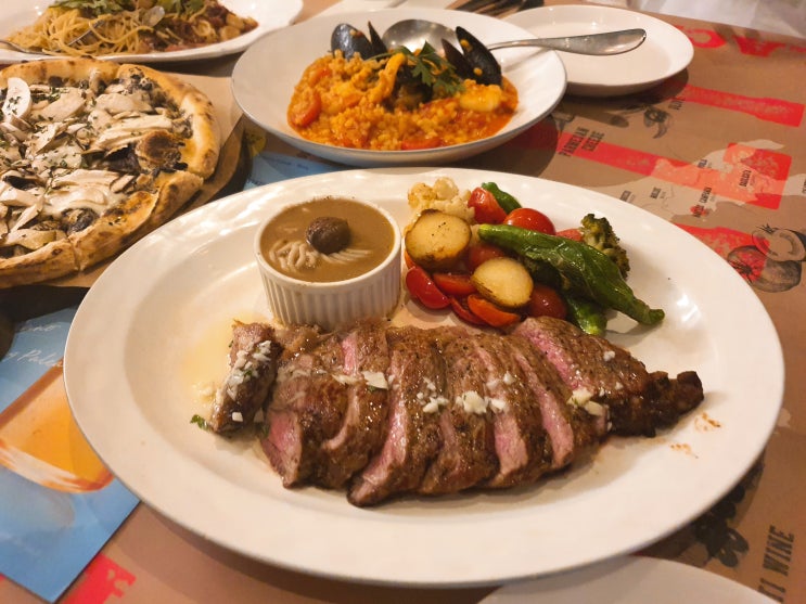 더플레이스 서울역 서울스퀘어 분위기 좋은 스테이크 파스타 레스토랑 맛집 모임 장소 추천 네이버 블로그