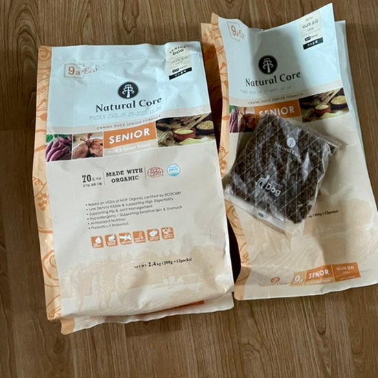 강아지 사료 / 네츄럴 코어 / 네츄럴코어 오리&고구마 시니어 사료 / 반려견 / 펫프렌즈 / 내돈내산 : 네이버 블로그
