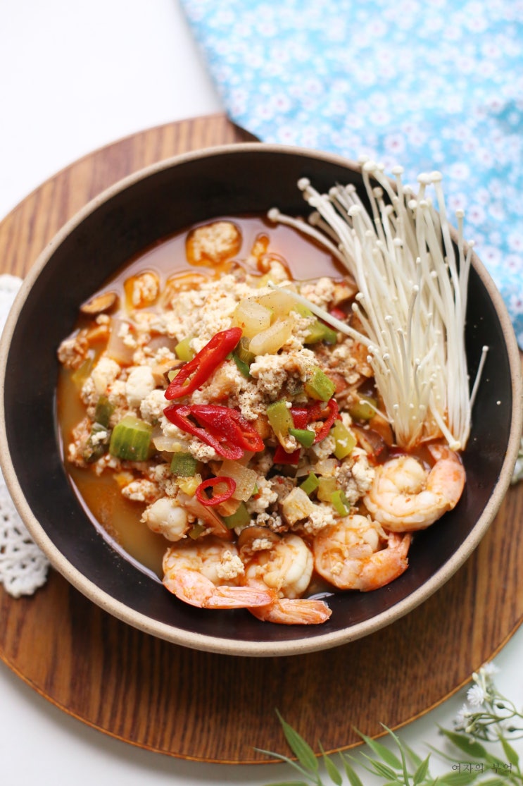 순두부찌개 끓이는법 백종원 순두부찌개 레시피 양념 얼큰 두부찌개 종류 순두부 요리 네이버 블로그