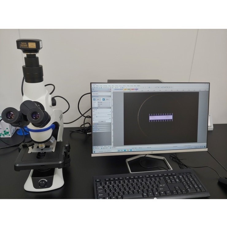 올림푸스 CX33 & KCS3-2000SS 정립현미경 및 카메라 세트 ( OLYMPUS CX33 현미경 / 슬라이드 글라스 샘플 ...