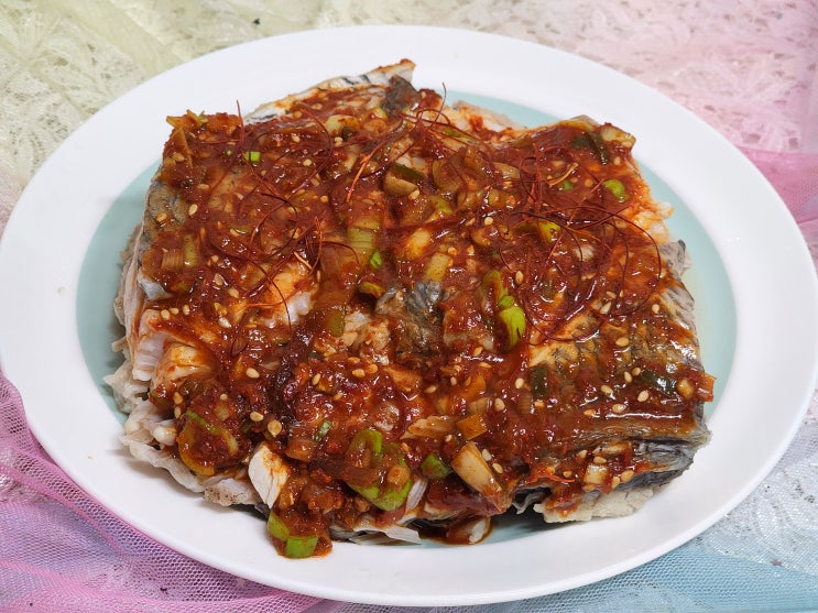 간단한 찜요리 생선찜 양념 얹어 먹는 민어찜 만드는법 네이버 블로그