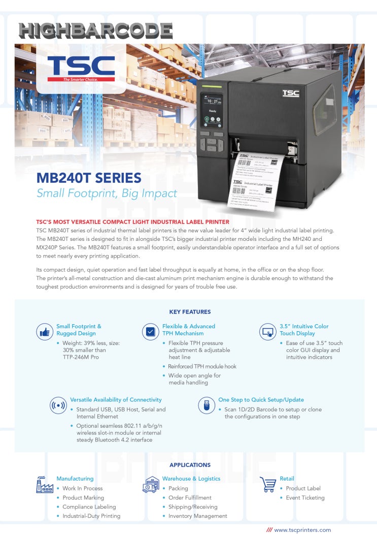 라벨프린터 MB240T 바코드프린터 : 네이버 블로그