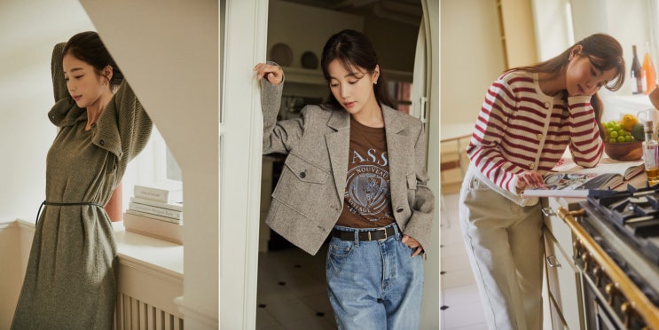 기은세 패션 자켓 And 원피스 And 가디건 화보 옷 정보 온앤온 가을 하객룩 코디 네이버 블로그